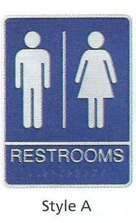 ADA Restroom Signs | Lifetime Guaranteed Signs | All Star Bronze