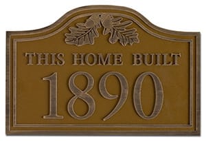 Address Plaques | House Numbers | Address Signs - All Star Bronze