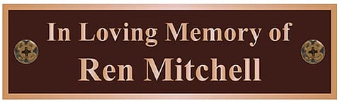 Memorial Bench Plaques | Bench Signs - All Star Bronze